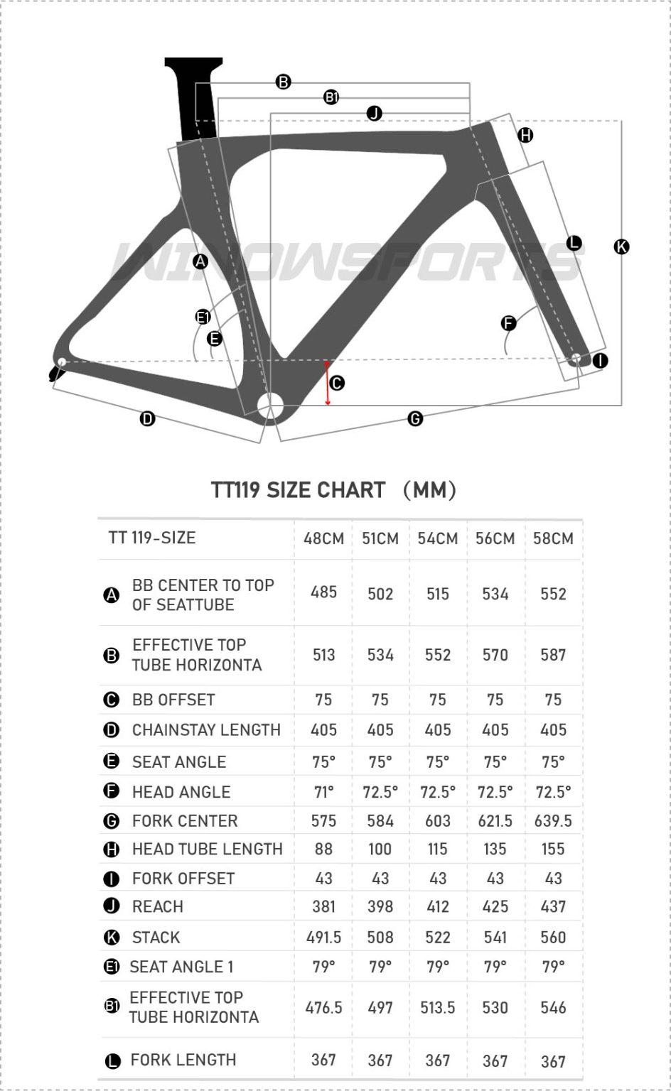 WINOW TT-119 Carbon Disc Brake Time Trial Frameset – Winow Bike